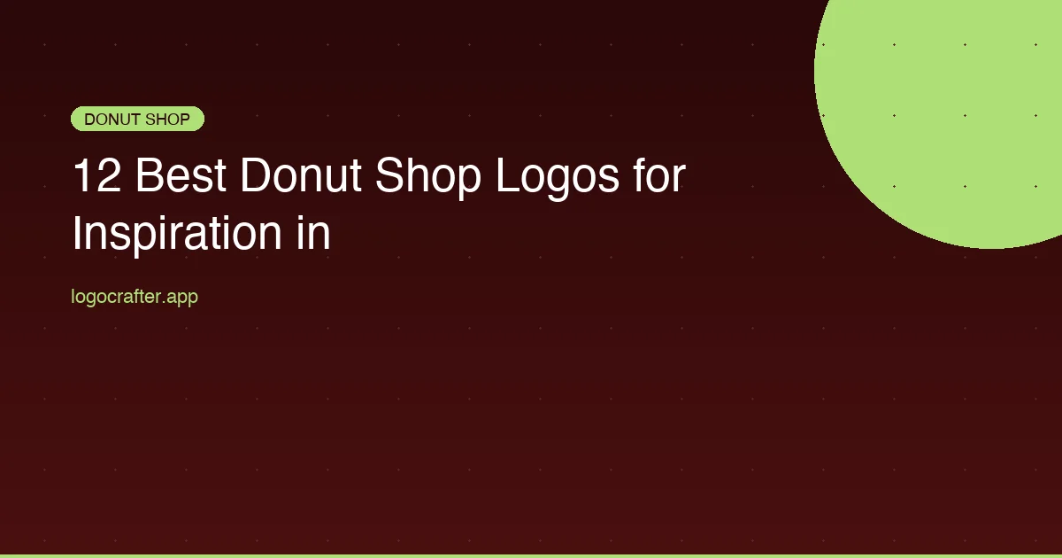 12 Best Donut Shop Logos for Inspiration in 2026 | LogoCrafter