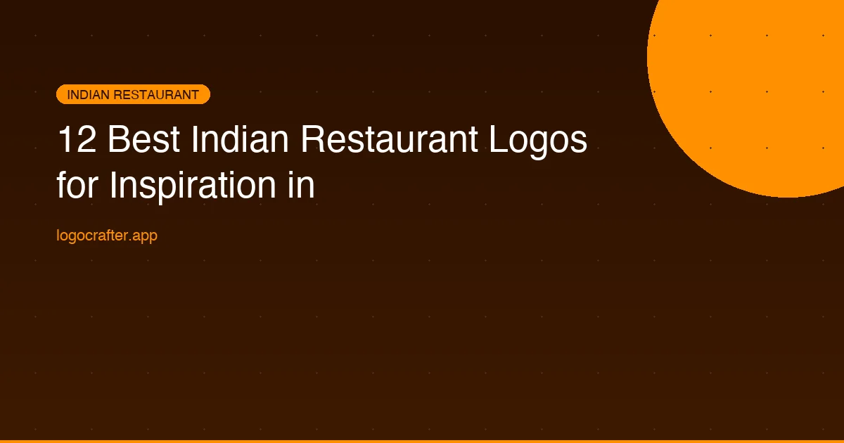 12 Best Indian Restaurant Logos for Inspiration in 2026 | LogoCrafter