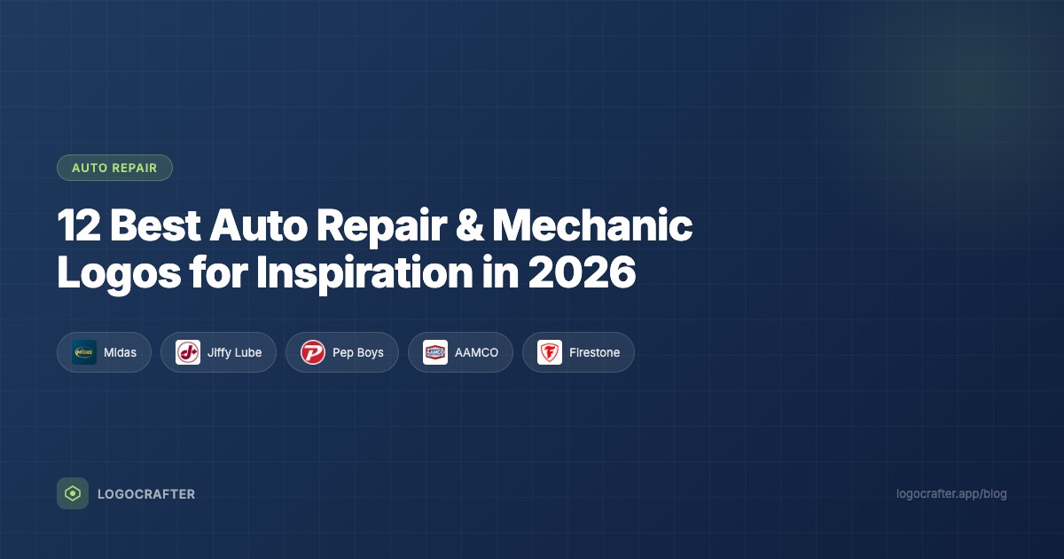 12 Best Auto Repair & Mechanic Logos for Inspiration in 2026 | LogoCrafter