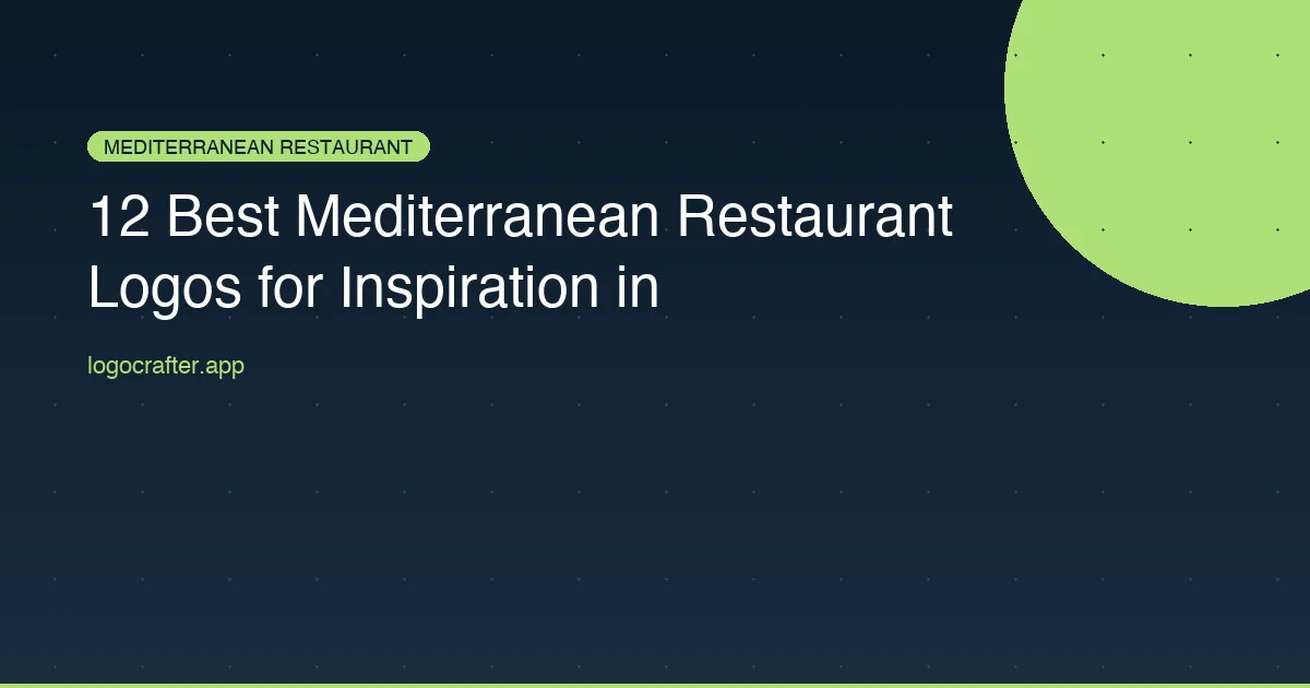 12 Best Mediterranean Restaurant Logos for Inspiration in 2026 ...