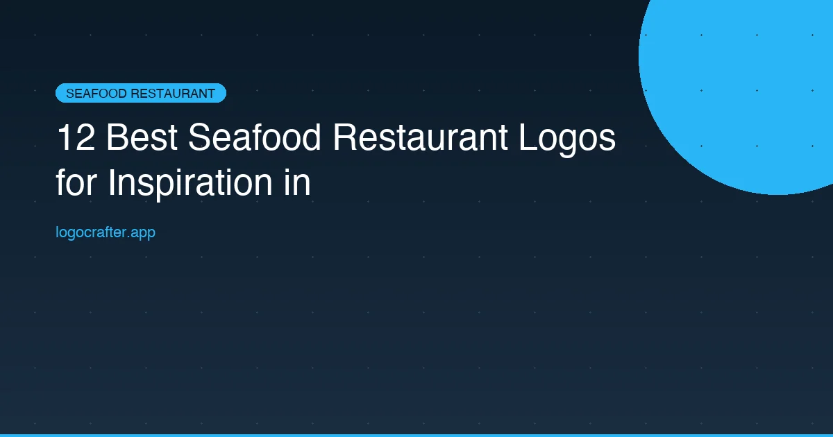 12 Best Seafood Restaurant Logos for Inspiration in 2026 | LogoCrafter