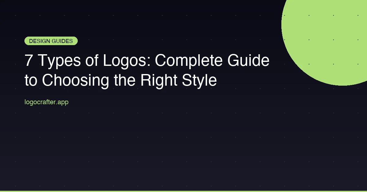 7 Types of Logos: Complete Guide to Choosing the Right Style (2026 ...