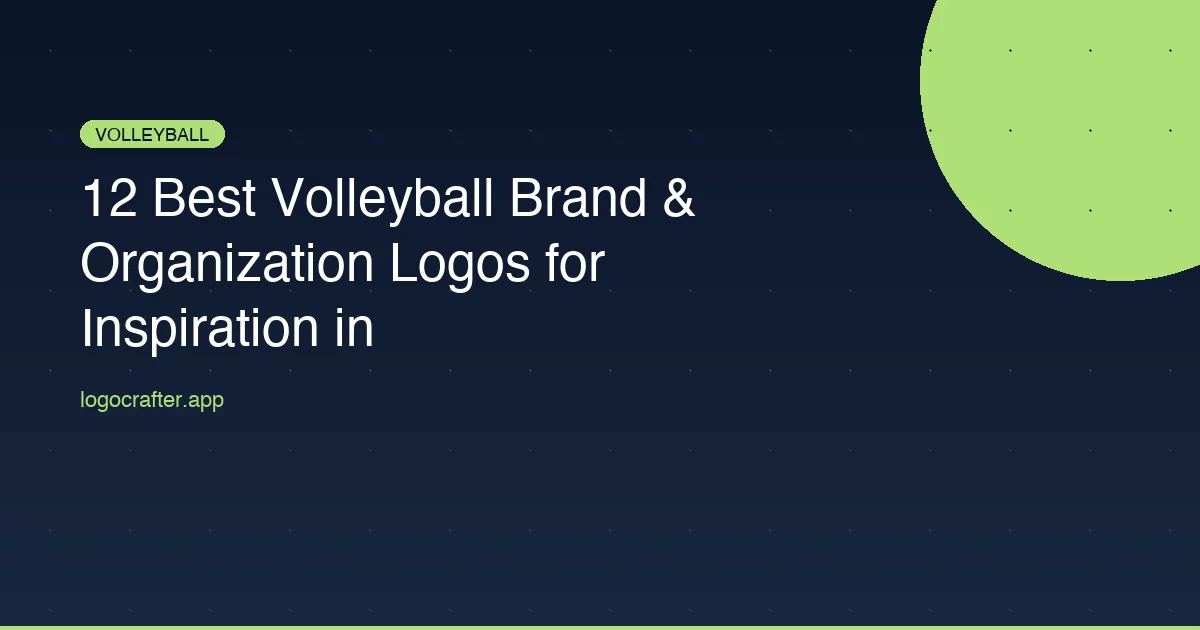 12 Best Volleyball Brand & Organization Logos for Inspiration in 2026 ...